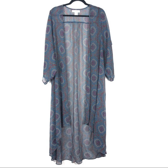 Band of Gypsies | Tops | Band Of Gypsies Floral Semi Sheer Oversized ...